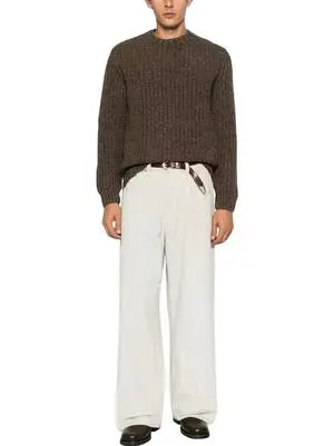 SUNFLOWER Corduroy Wide-leg Trousers - Neutrals