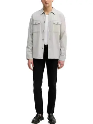 Lindbergh Flap-pocket Long-sleeve Shirt - Grey