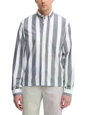 LINDBERGH Striped Shirt - Grey