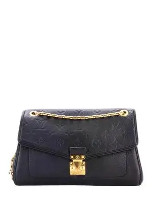 LOUIS VUITTON Saint Germain Handbag Monogram Empreinte Leather Pm Shoulder Bag - Black