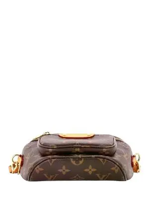 LOUIS VUITTON Bum Bag Monogram Canvas Mini Belt Bag - Brown