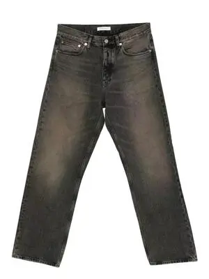 SUNFLOWER Faded-effect Loose-leg Jeans - Grey