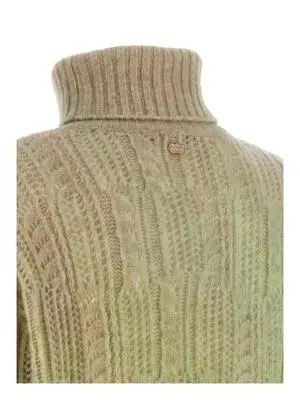 AGNONA Openwork Turtleneck Sweater