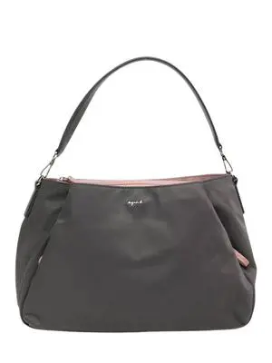 AGNES B. Origami Shoulder Bag - Grey