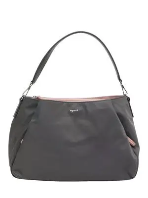 AGNES B. Origami Shoulder Bag - Grey