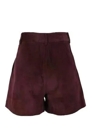 MC2 SAINT BARTH Aya Corduroy Shorts - Red