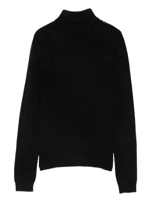 VELA SHOP Roll-neck Sweater - Black