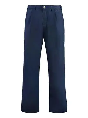 Stone Island Logo-print Trousers - Blue