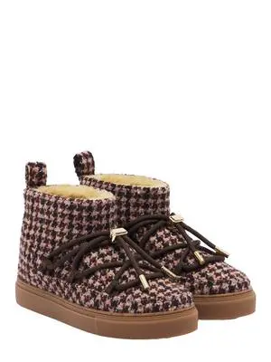 Inuikii Classic Low Plaid Houndstooth Snow Boots - Multicoloured