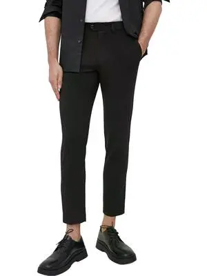 LINDBERGH Slim-fit Tailored Trousers - Black