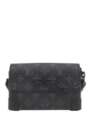 LOUIS VUITTON 2021-2026 Monogram Eclipse Steamer Wearable Wallet Crossbody Bag - Black