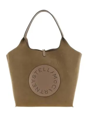 Stella McCartney Logo Reversible Shopping Bag - Gray
