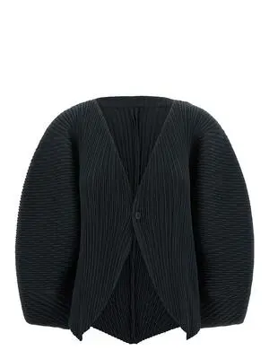 ISSEY MIYAKE 'leaf Pleats' Cardigan