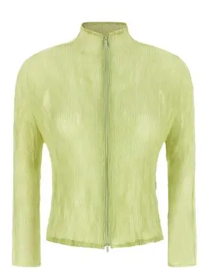Issey Miyake Chiffon Twist 1' Cardigan - Green
