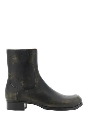 MAISON MARGIELA Vintage Leather Ankle Boots
