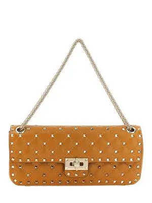 Valentino Garavani G. 'rockstud Spike' Medium Shoulder Bag - Orange