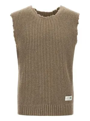 MAISON MARGIELA Numeric Signature Vest - Beige