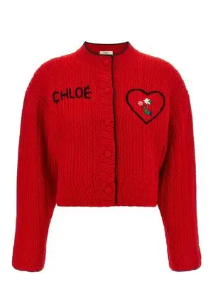CHLOÉ Embroidery Cardigan