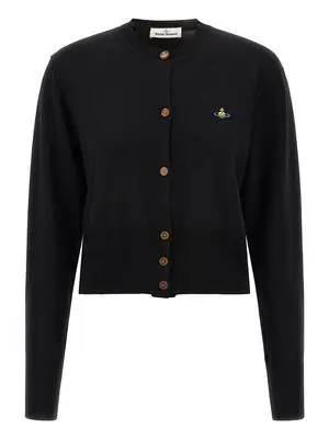 VIVIENNE WESTWOOD Bea Cropped' Cardigan - Black