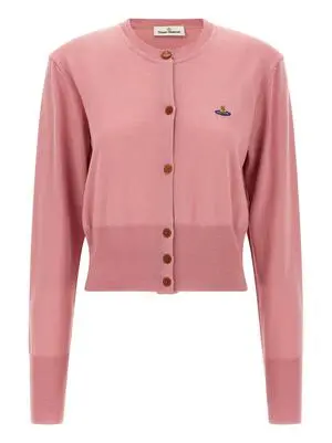 VIVIENNE WESTWOOD 'bea Cropped' Cardigan Pink