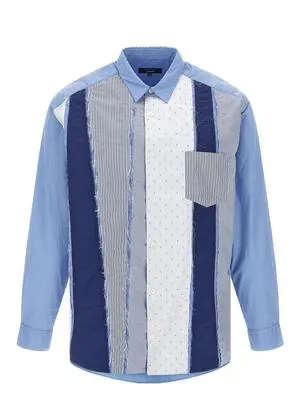 COMME DES GARҪONS HOMME Patchwork Shirt - Light Blue