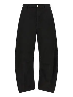 COMME DES GARҪONS HOMME Curved Leg Pants - Black
