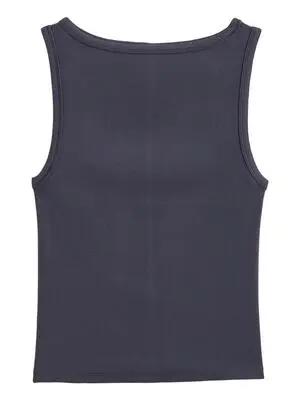 Everlane Effortless Rib Boatneck Tank Top Graystone