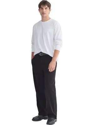 Everlane Relaxed Pinwale Corduroy Trouser - Black