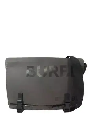 Burberry Logo-print Buckle-fastening Messenger Bag - Grey