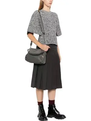 AGNES B. Origami Shoulder Bag - Grey