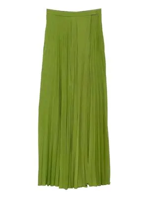 TOM FORD Pleated Maxi Skirt Green