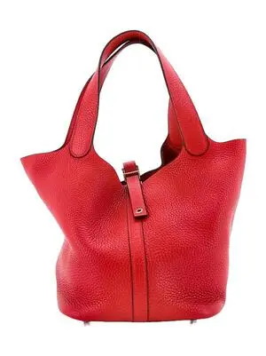 Hermès Mm Picotin Lock Bag Clemence - Red