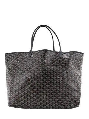 Goyard Gm Saint Louis Tote Coated Canvas - Black