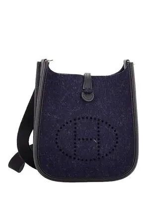 Hermès Tpm Evelyne Bag Gen Iii Felt - Blue