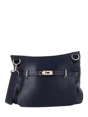 Hermès 34 Jypsiere Bag Clemence - Blue