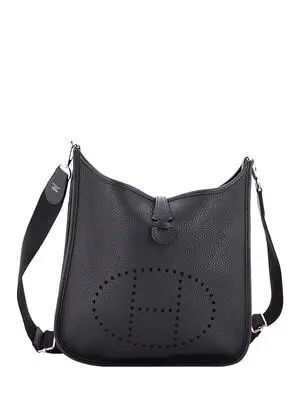 Hermès Pm Evelyne Bag Gen Iii Clemence - Black