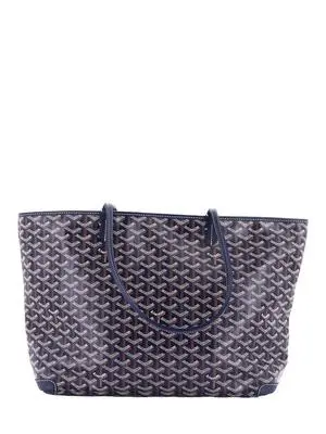 Goyard Mm Artois Tote Coated Canvas Blue