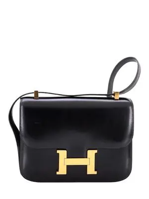 Hermès 24 Constance Bag Box Calf - Black