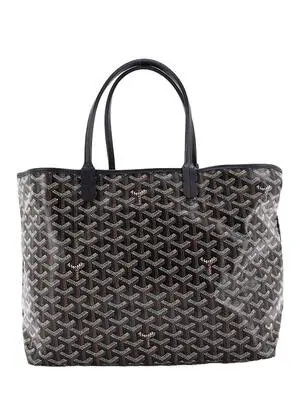 Goyard Pm Saint Louis Tote Coated Canvas - Black