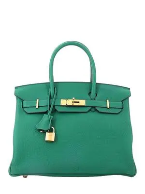 Hermès Birkin 30 Togo Leather Tote - Vert Vertigo