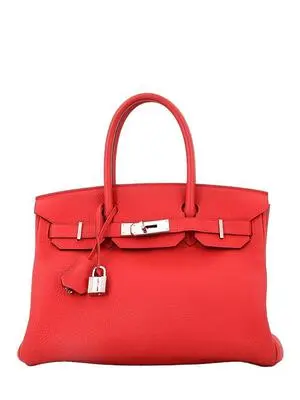 Hermès Birkin 30 Togo Leather Handbag - Geranium