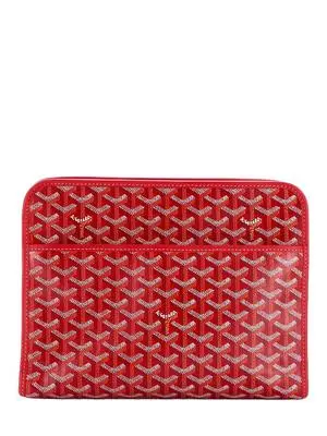 Goyard Jouvence Coated Canvas Toiletry Pouch - Red