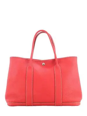 Hermès 36 Garden Party Tote Leather - Red