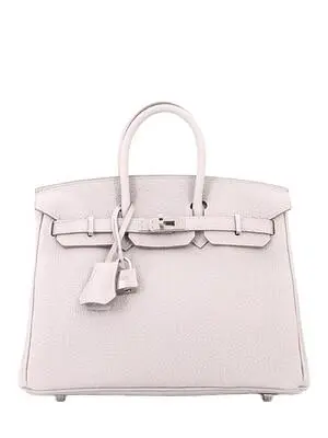 Hermès Birkin 25 Handbag Grey Togo With Palladium Hardware - Gris Perle