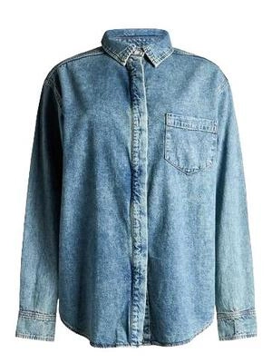Good American Denim Shirt Size Cotton - Blue