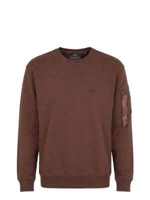 Alpha Industries Sweatshirt Size Cotton, Polyester - Brown