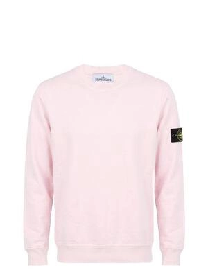 Stone Island Man Sweatshirt Pink Size Xl Cotton Pink