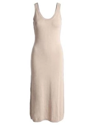 Brunello Cucinelli Midi Dress Size Cashmere - Beige