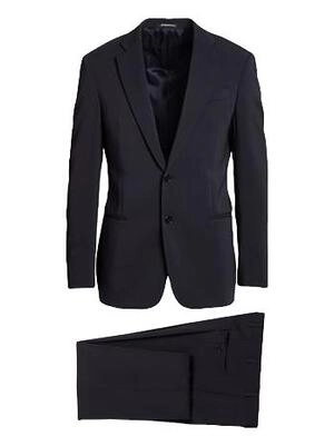 Emporio Armani Suit Size Viscose, Elastane - Navy