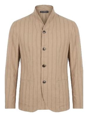 Emporio Armani Blazer Size Viscose, Polyamide, Linen, Cotton - Beige